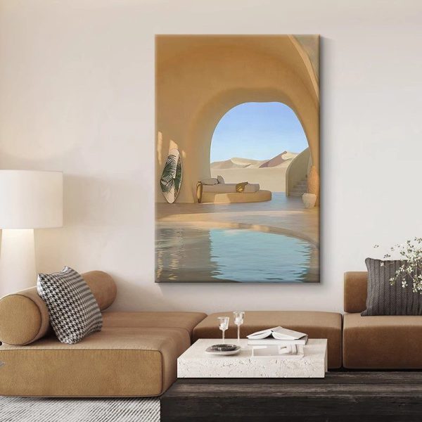 Space Extension Hanging Painting Italian Minimalist Landscape Hand ...