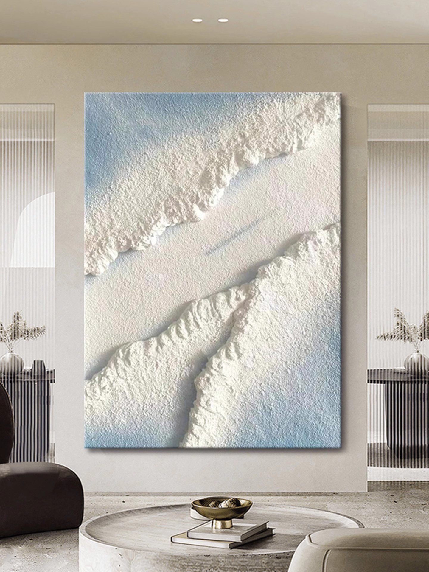 The scraping technique achieves special textures - FanOilPainting